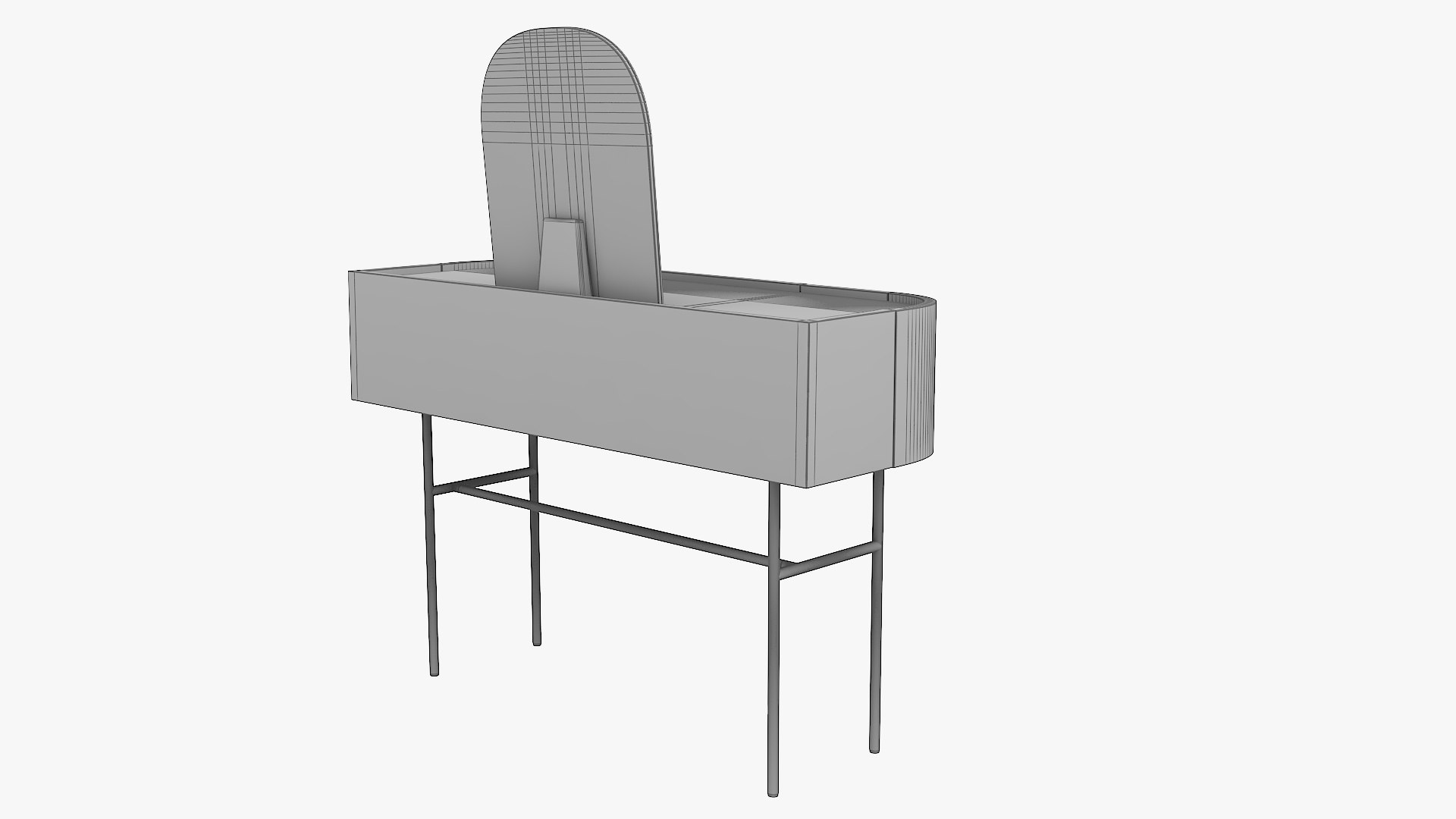 Makeup Desk 3D - TurboSquid 1895718