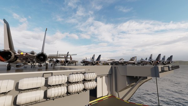 modelo 3d USS Nimitz CVN 68 con interior - TurboSquid 2276601