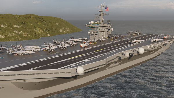 modelo 3d USS Nimitz CVN 68 con interior - TurboSquid 2276601