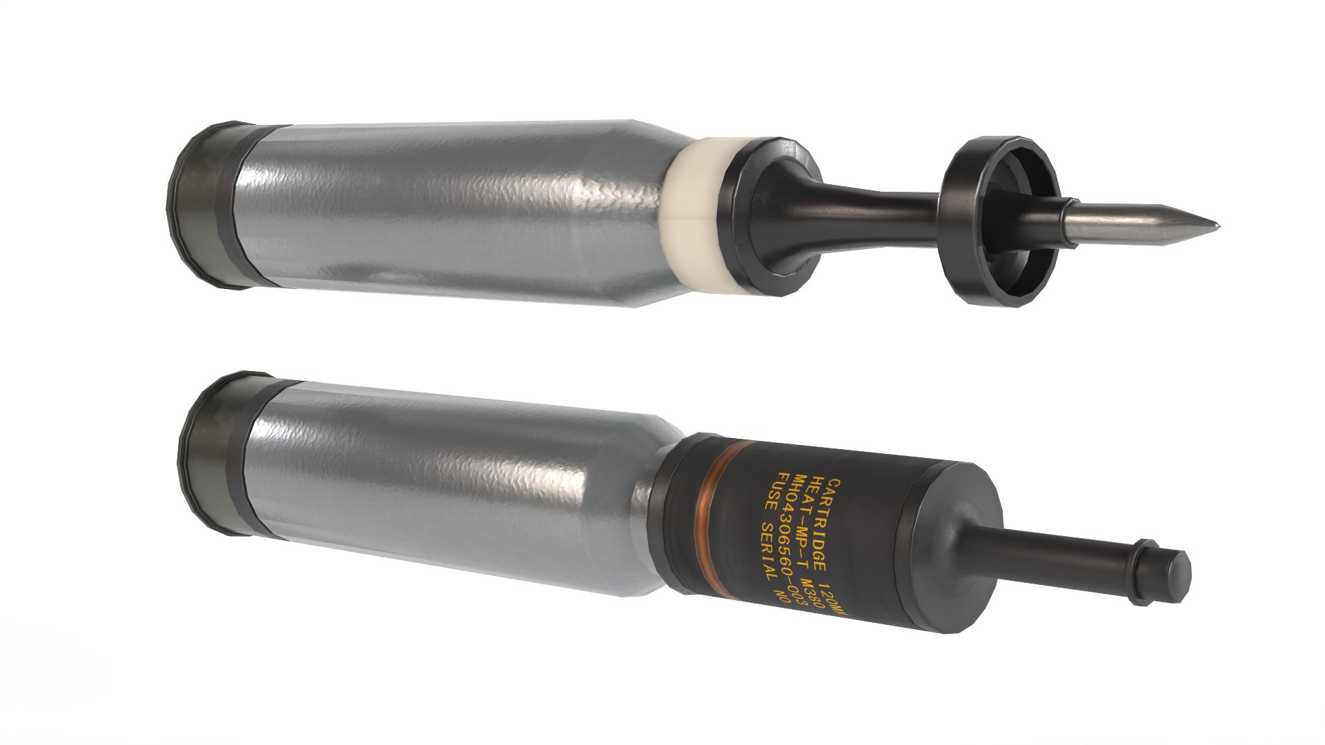 3d Model 120mm Tank Shells