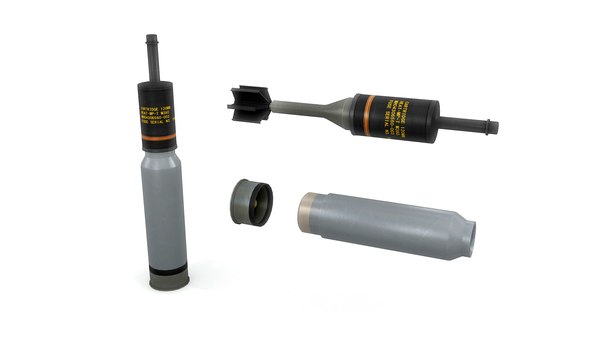 3d model 120mm tank shells