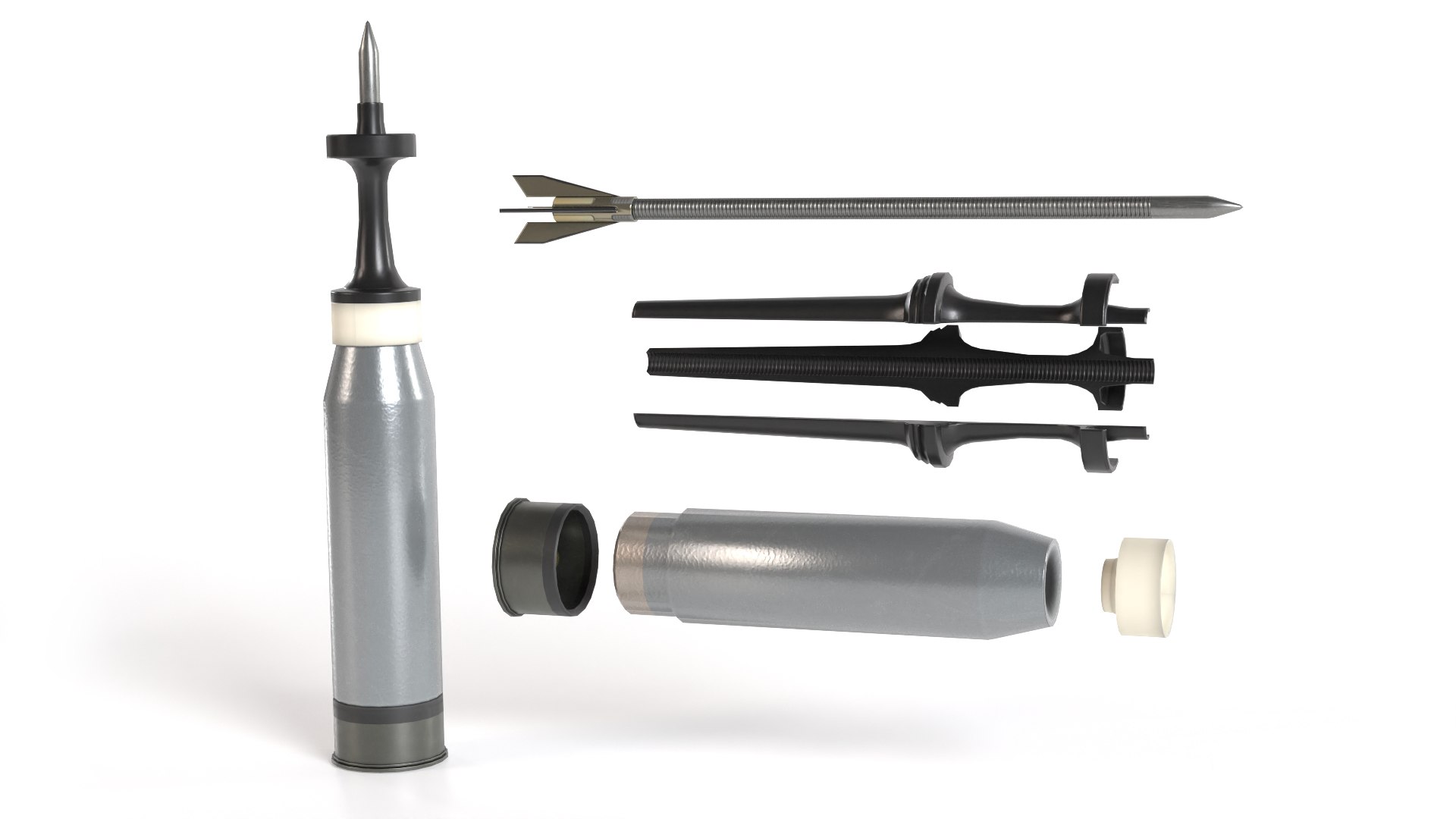 3d Model 120mm Tank Shells