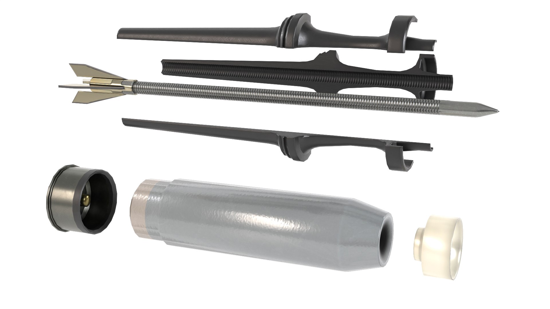 3d Model 120mm Tank Shells