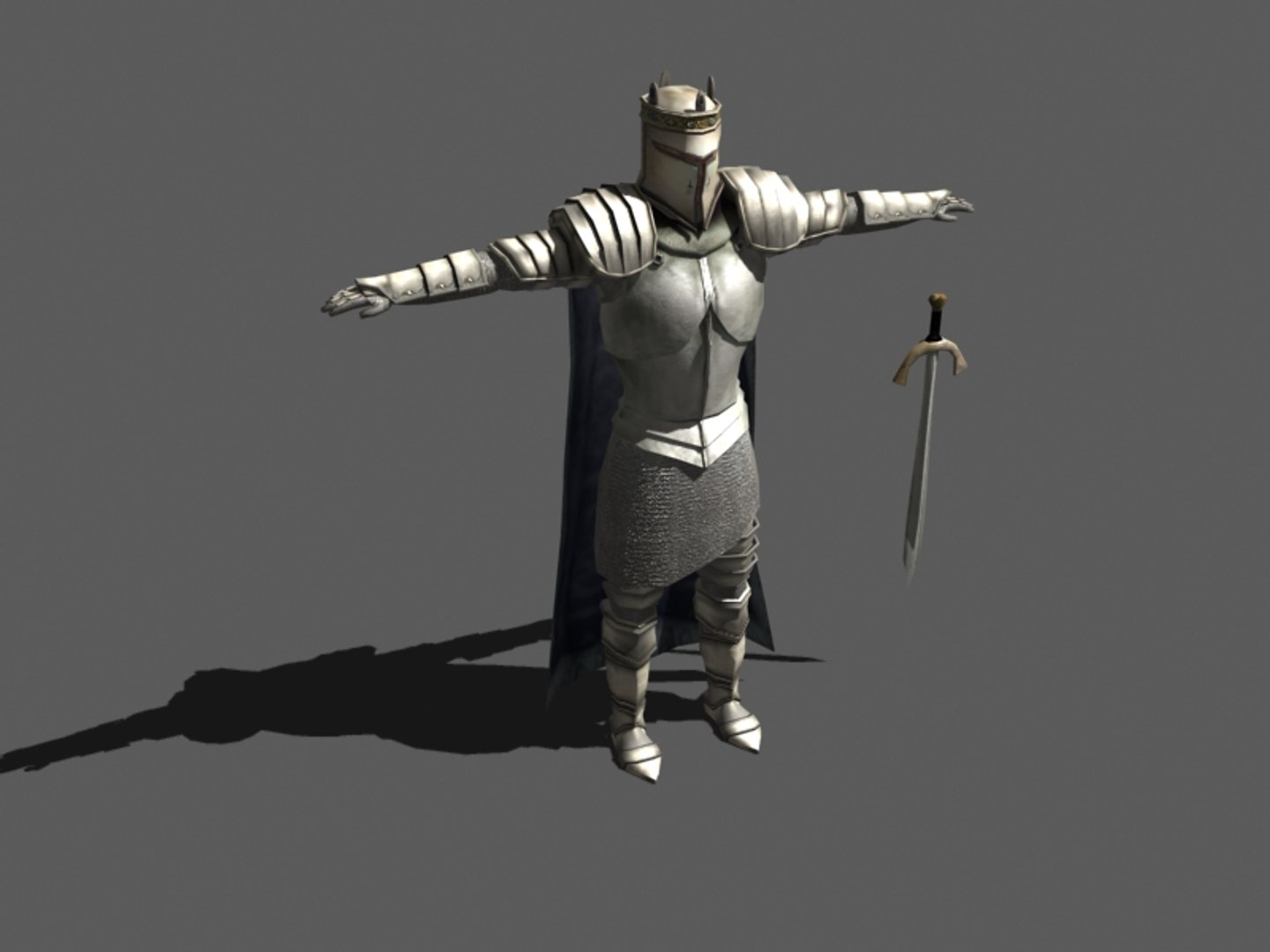 Human Knight Medieval 3d Max