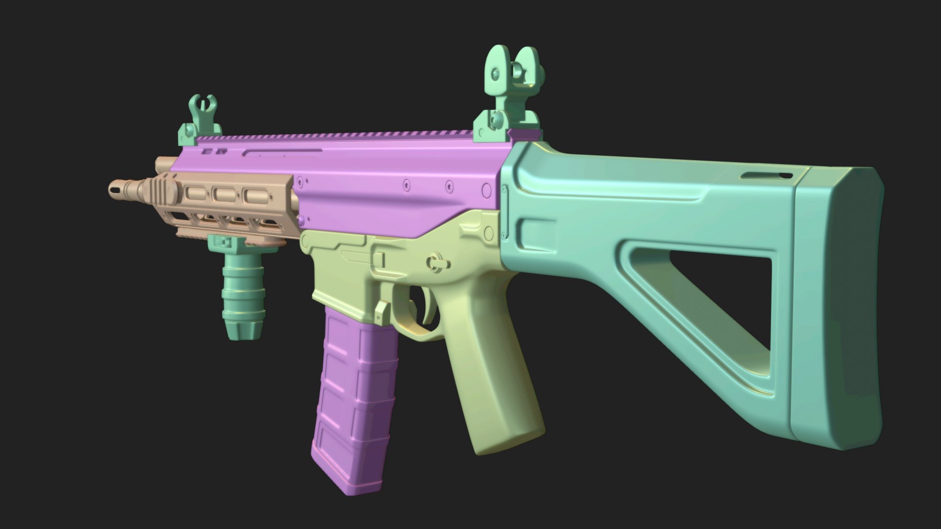 3D model acr assault rifle - TurboSquid 1391508