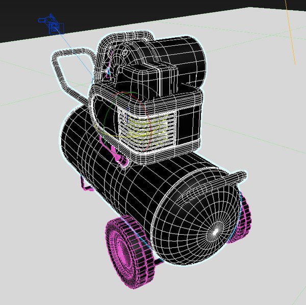 3d model air compressor dewalt