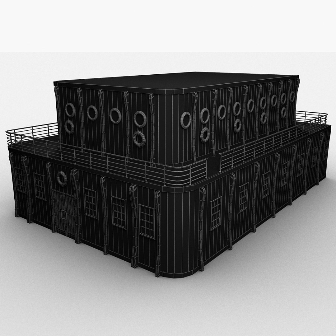 Building Ship 3d Model