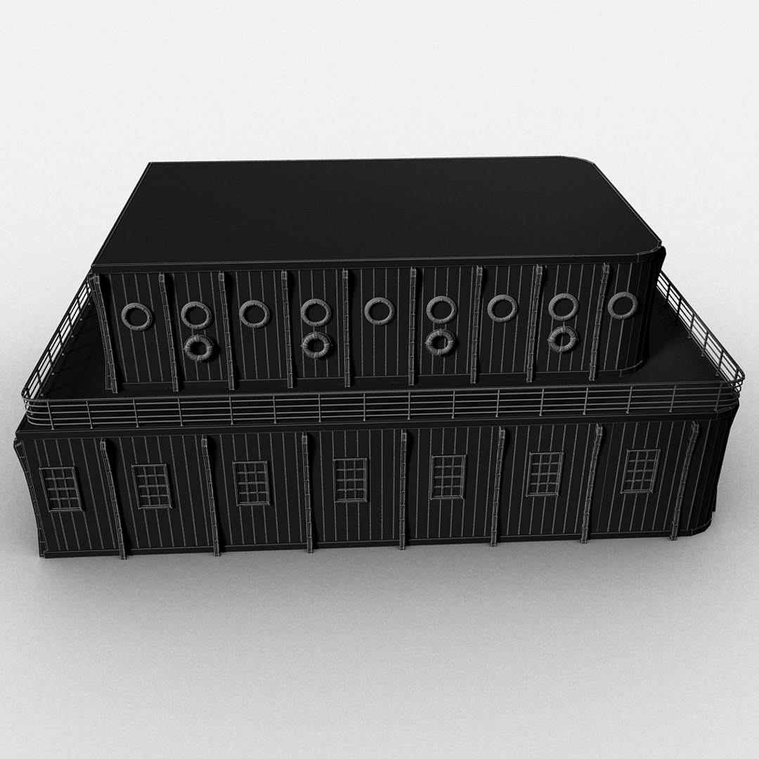 Building Ship 3d Model