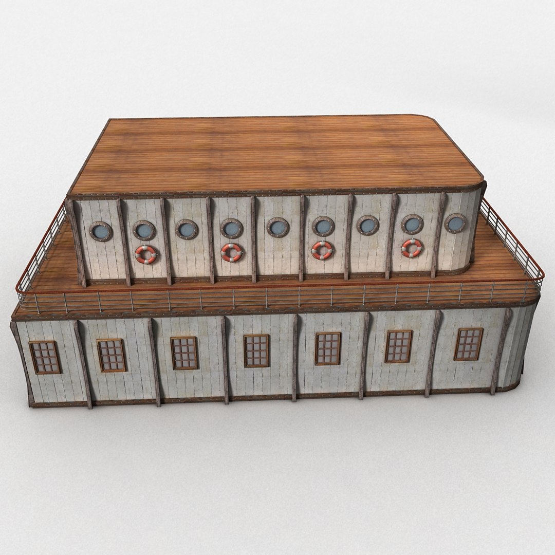 Building Ship 3d Model
