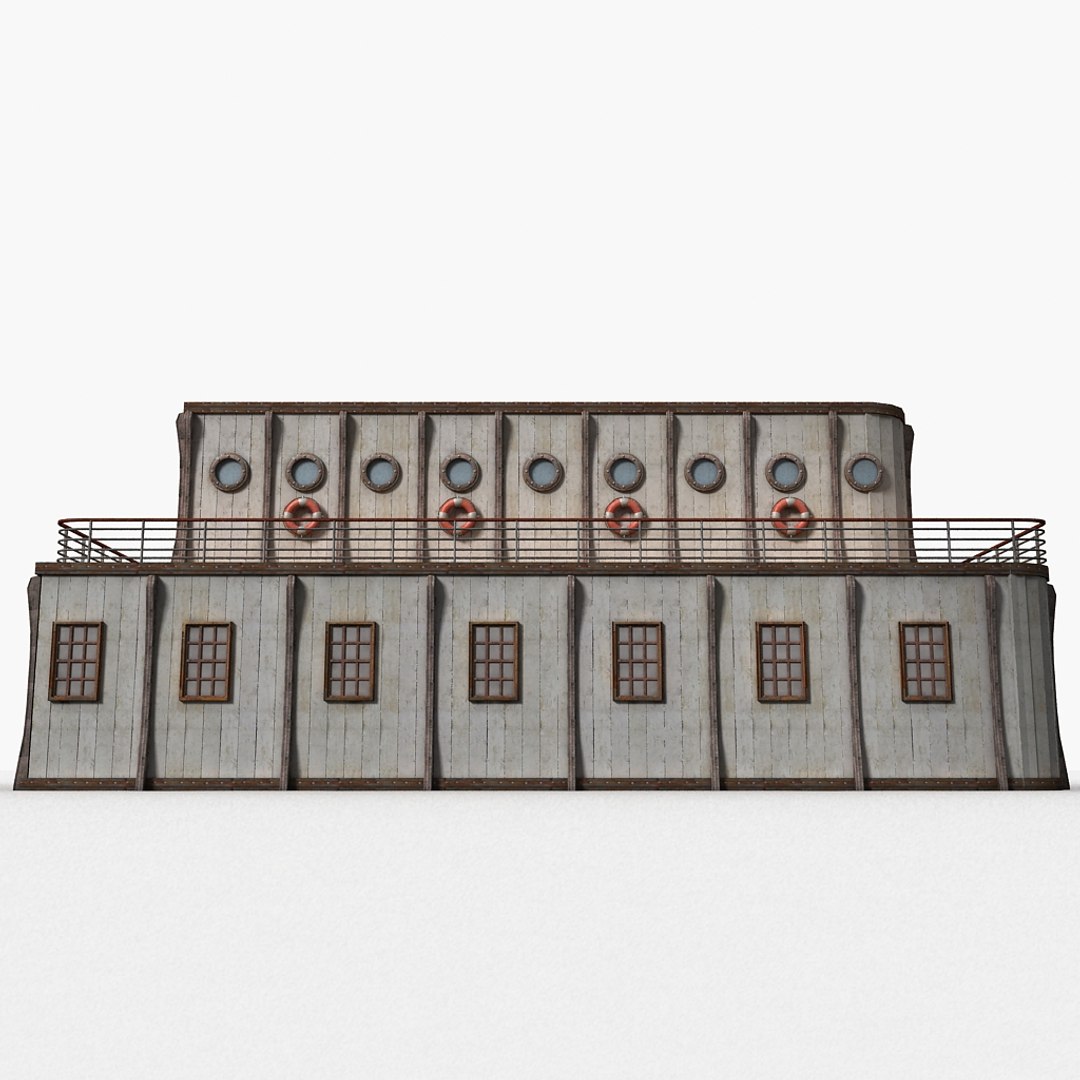 Building Ship 3d Model