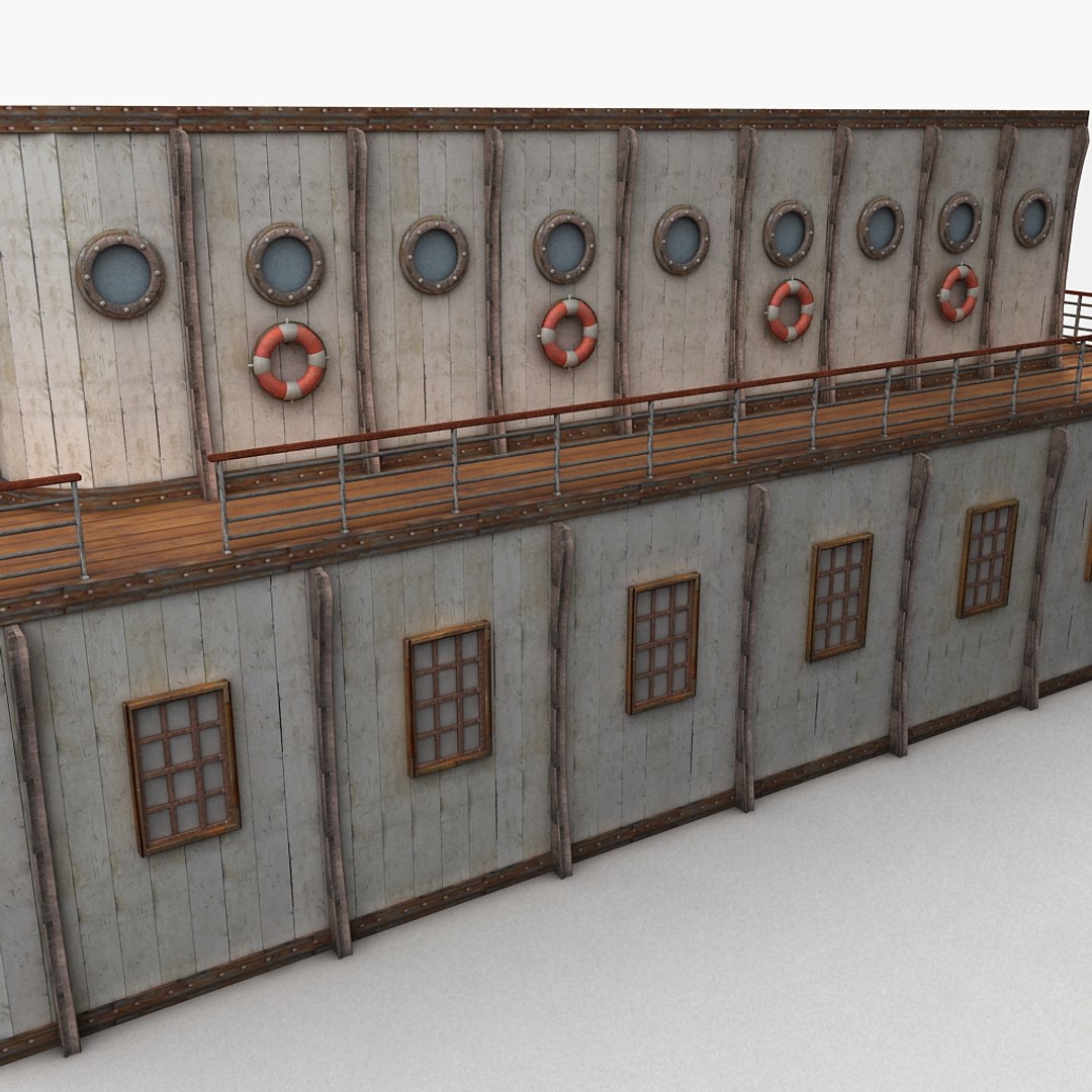 Building Ship 3d Model