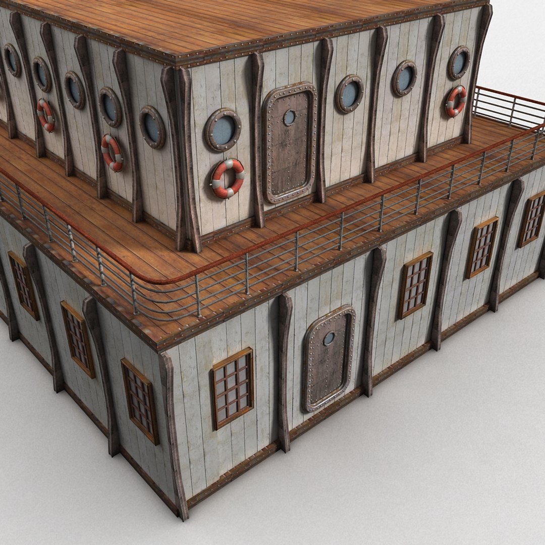 Building Ship 3d Model