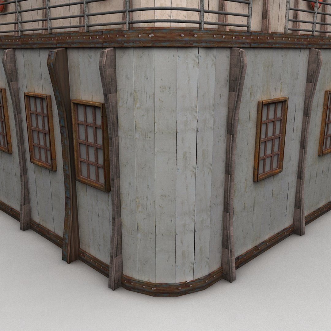 Building Ship 3d Model
