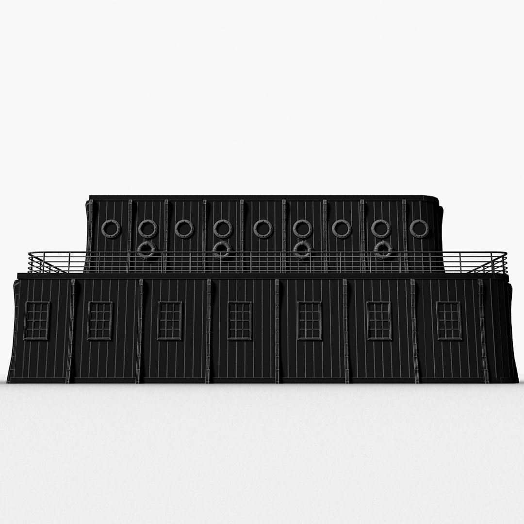 Building Ship 3d Model