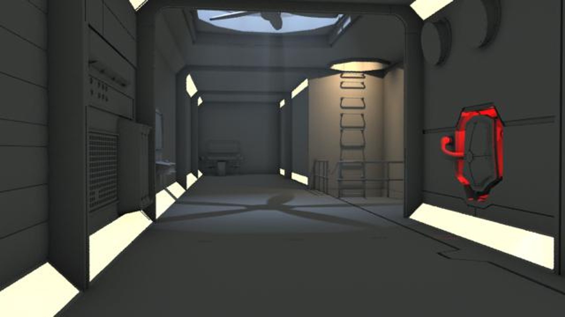 3d robot scene
