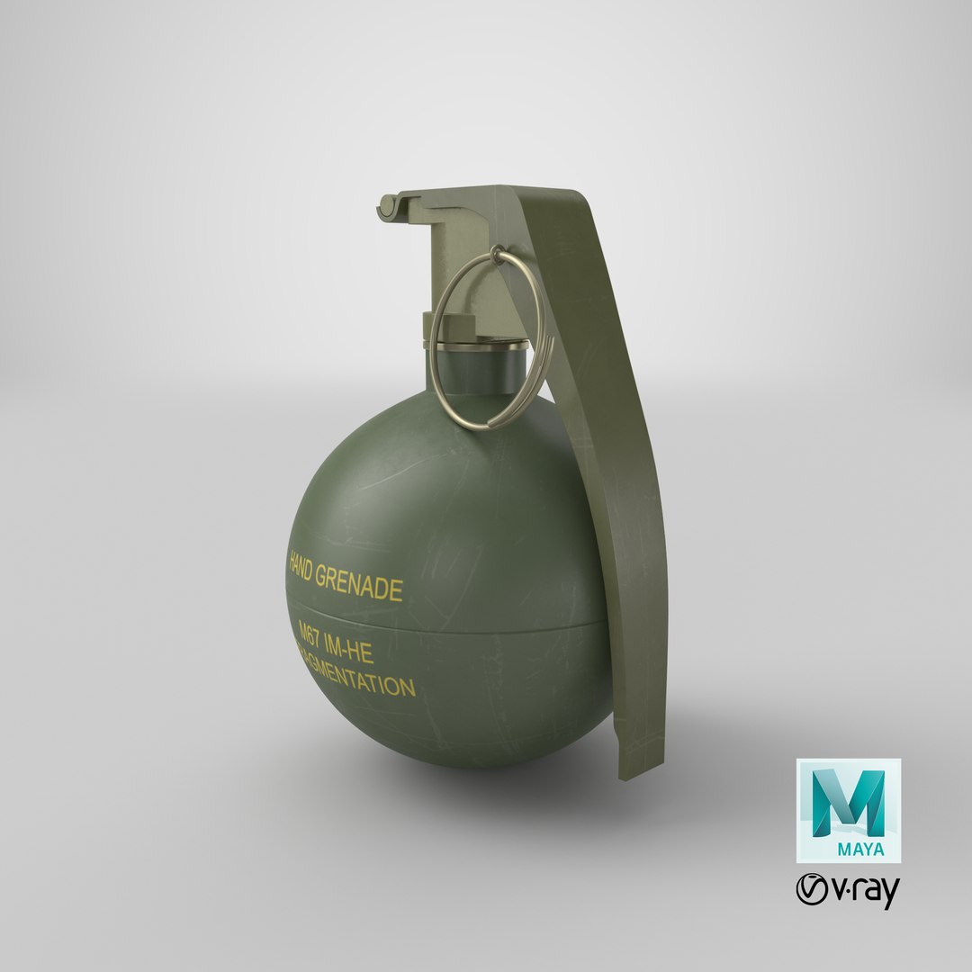3D Hand Grenade 01 Model - TurboSquid 2100926