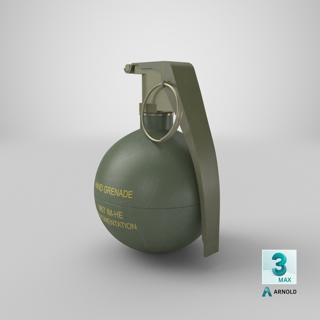 3D Hand Grenade 01 Model - TurboSquid 2100926