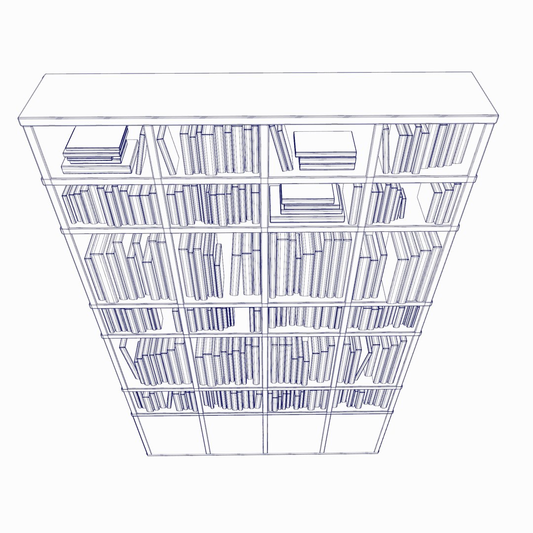Standard Bookshelf Model - TurboSquid 2420959