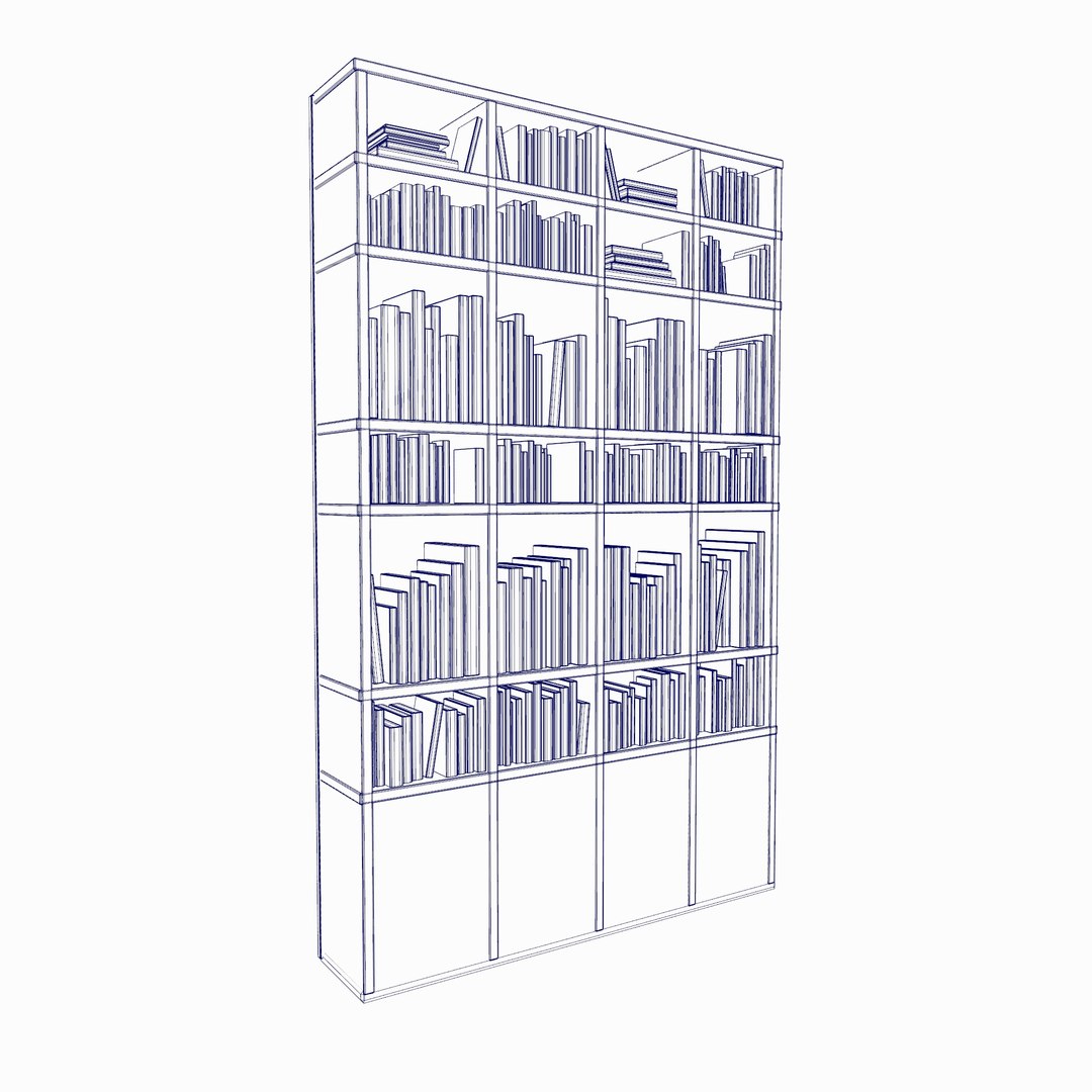 Standard Bookshelf Model - TurboSquid 2420959