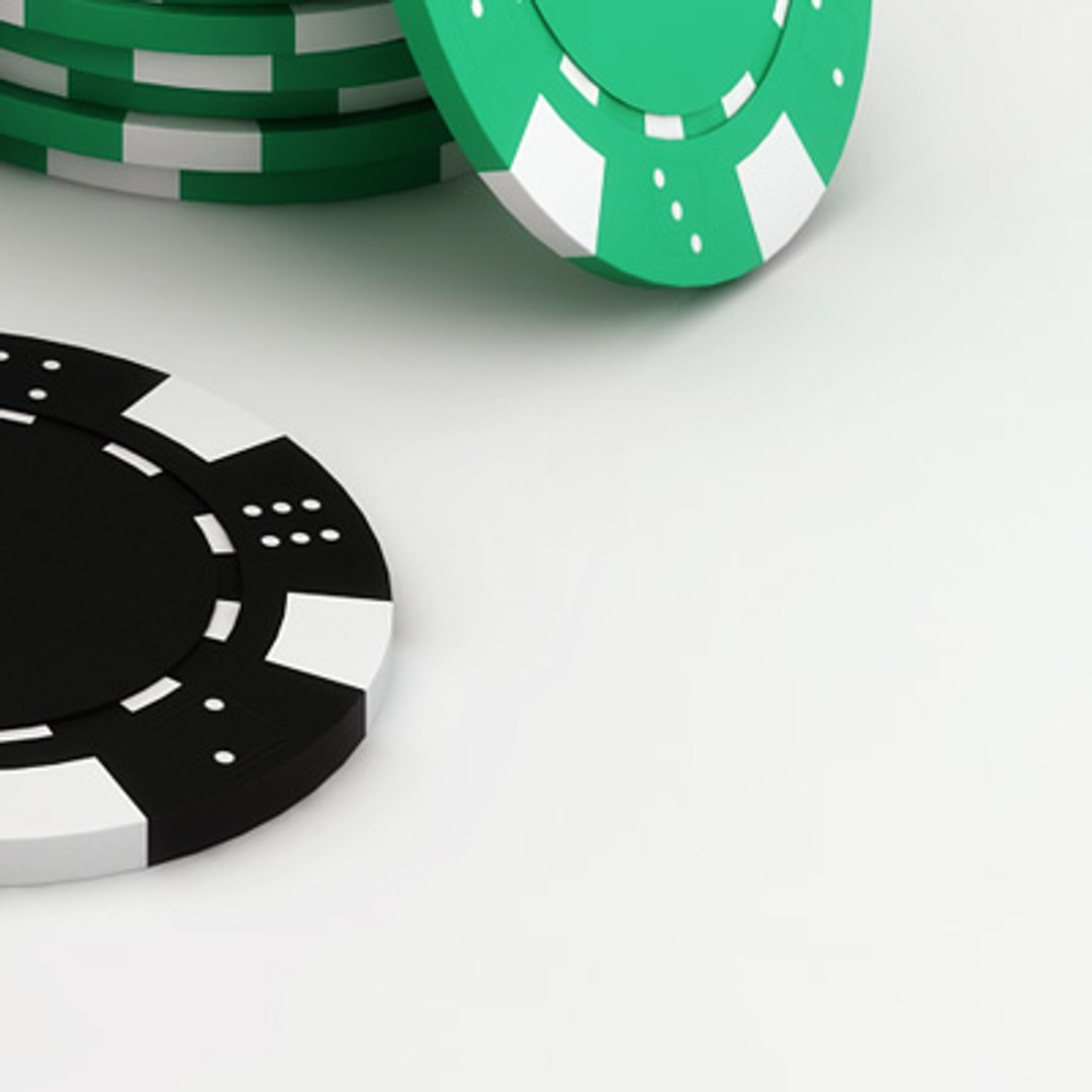 poker chips stack 3d model