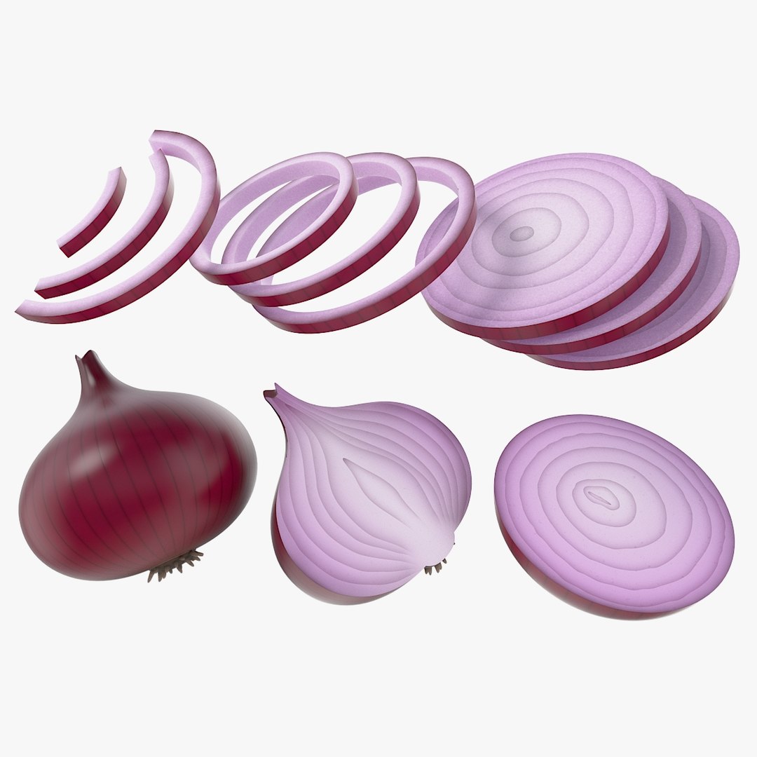 Cartoon Red Onion 3D model - TurboSquid 2070382