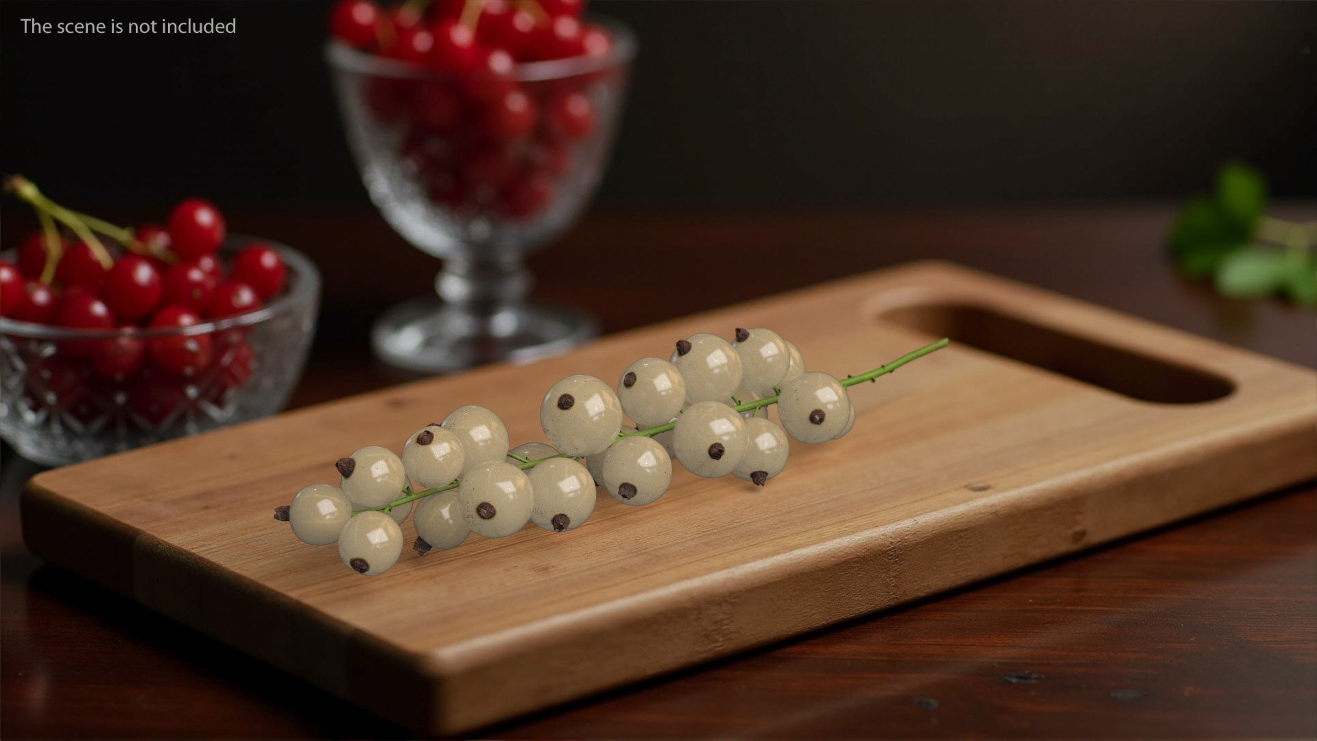 3D White Currants On Stem - TurboSquid 2295968