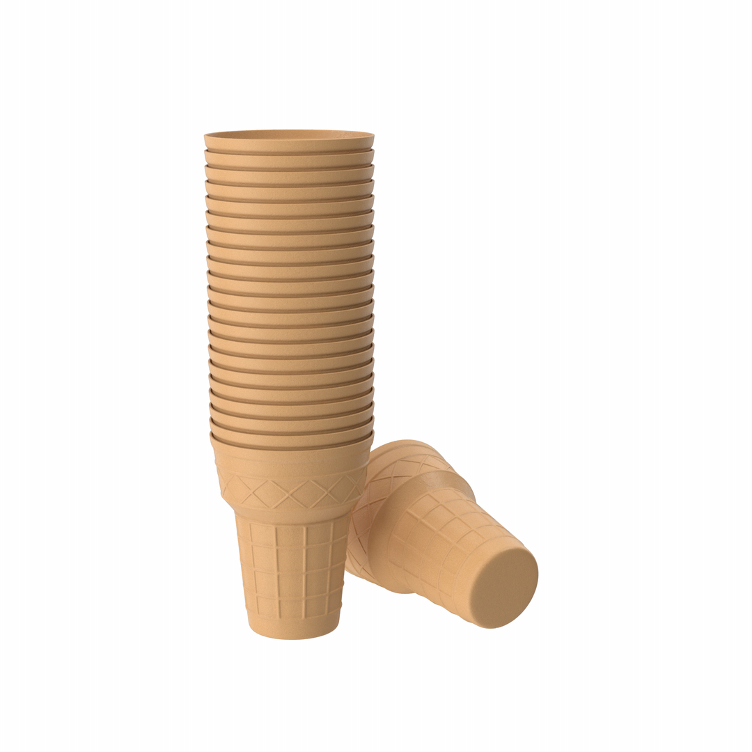 Stack Of Ice Cream Cones 3D Model - TurboSquid 2156903