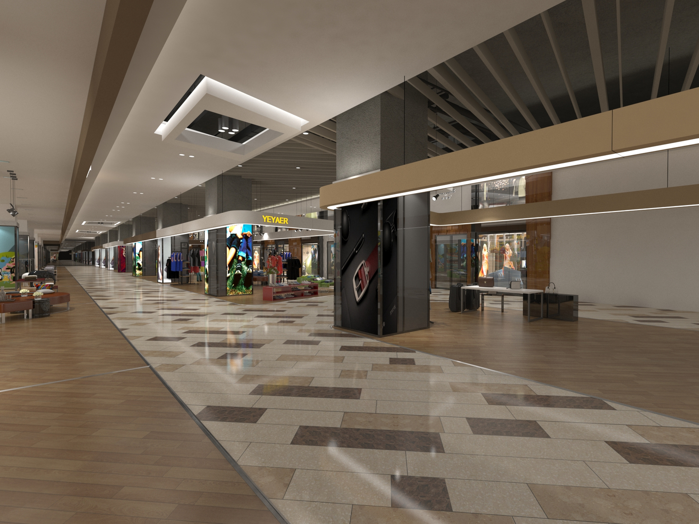 3D model shopping mall modern - TurboSquid 1673744