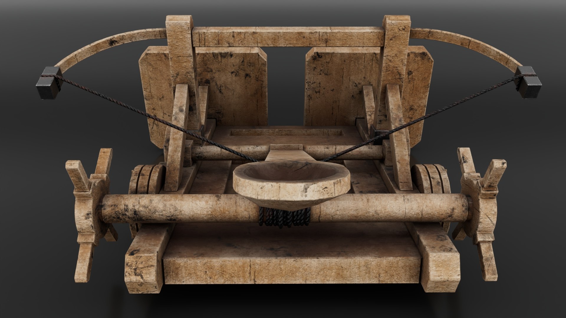 Medieval Catapult Model - TurboSquid 2340419
