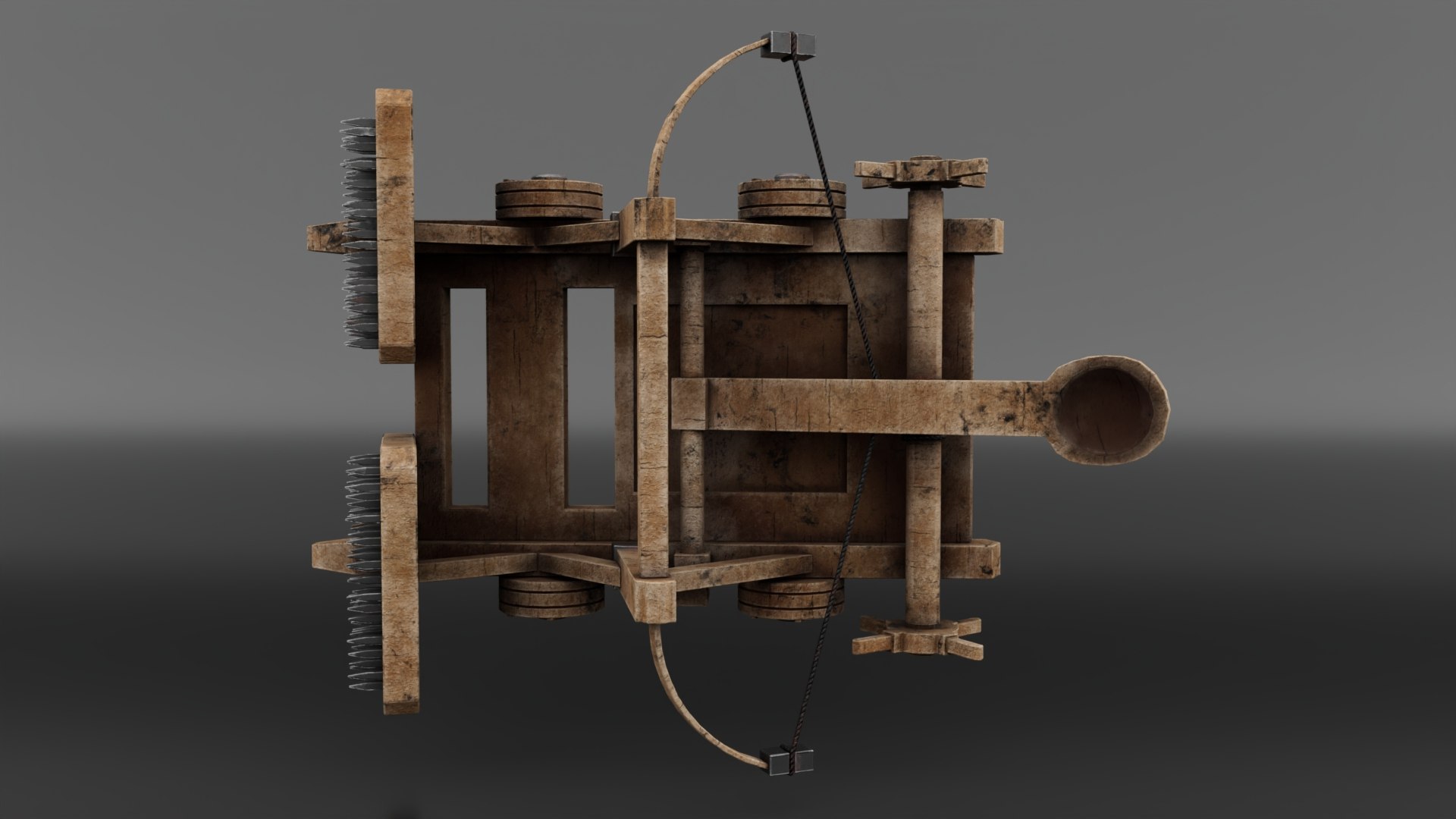 Medieval Catapult Model - TurboSquid 2340419