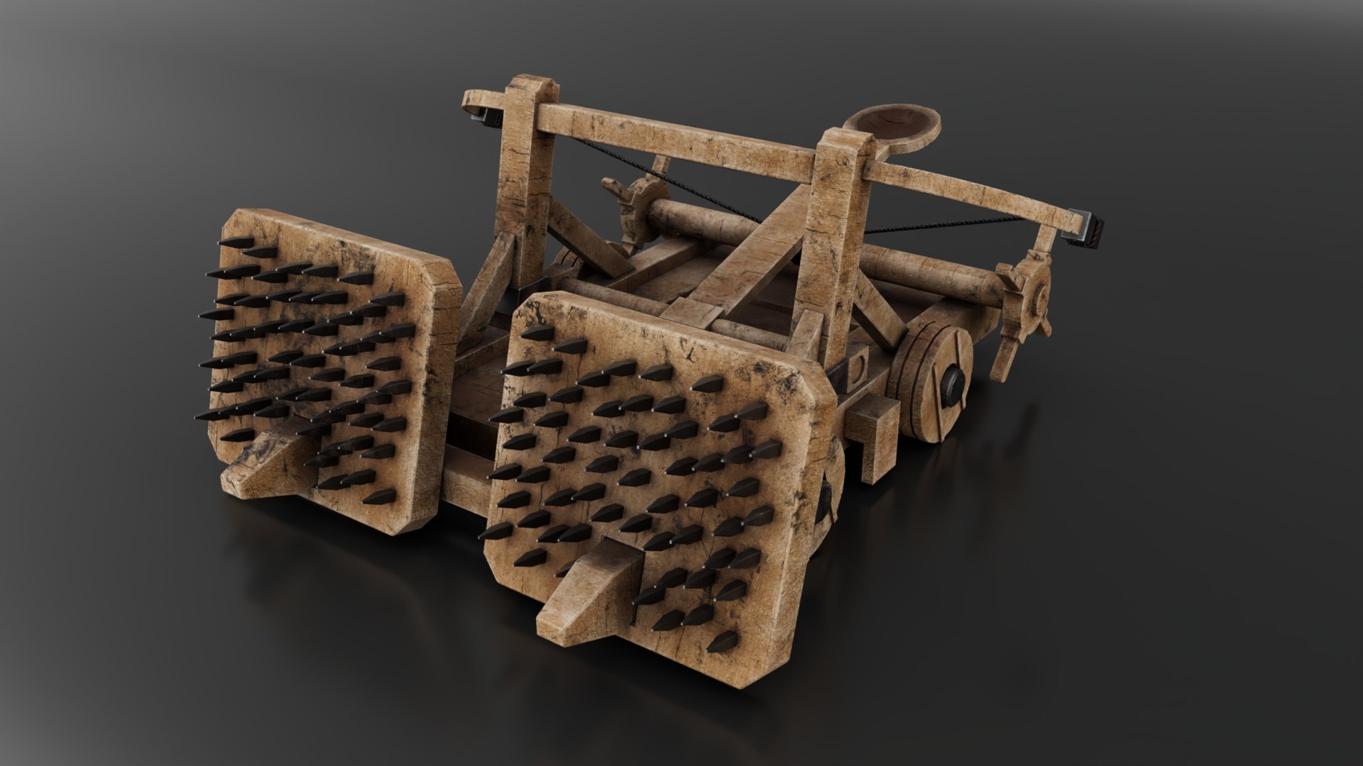 Medieval Catapult Model - TurboSquid 2340419
