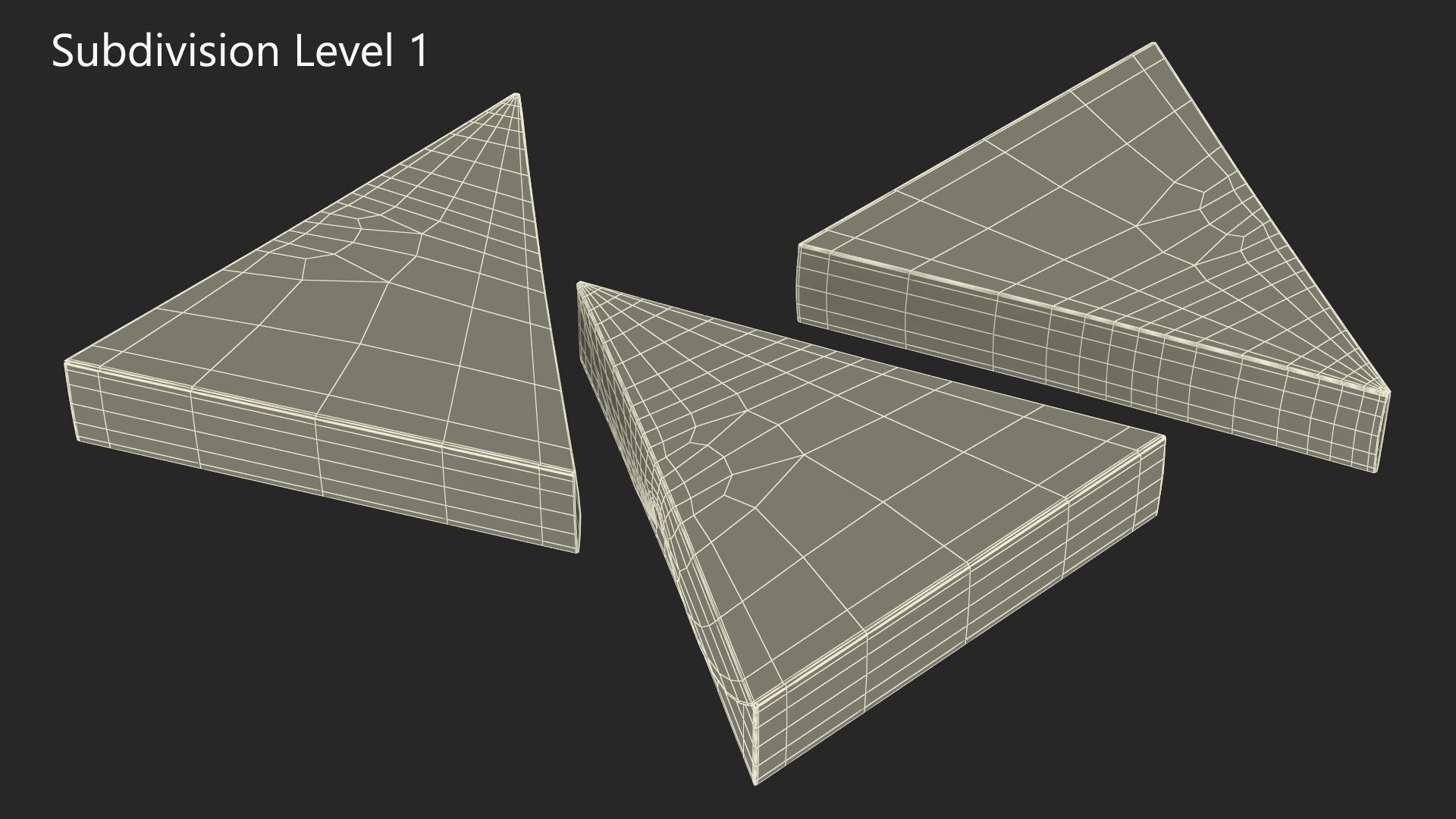 Triangle Pizza Slice Packaging Boxes Set 3D model - TurboSquid 2154611