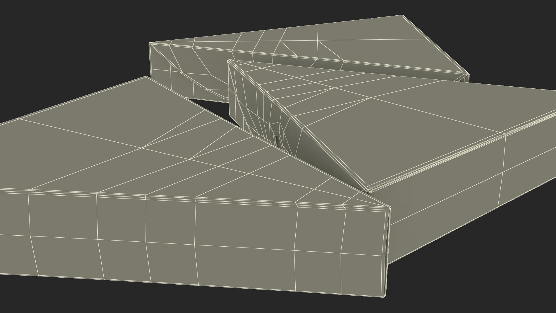 Triangle Pizza Slice Packaging Boxes Set 3D model - TurboSquid 2154611