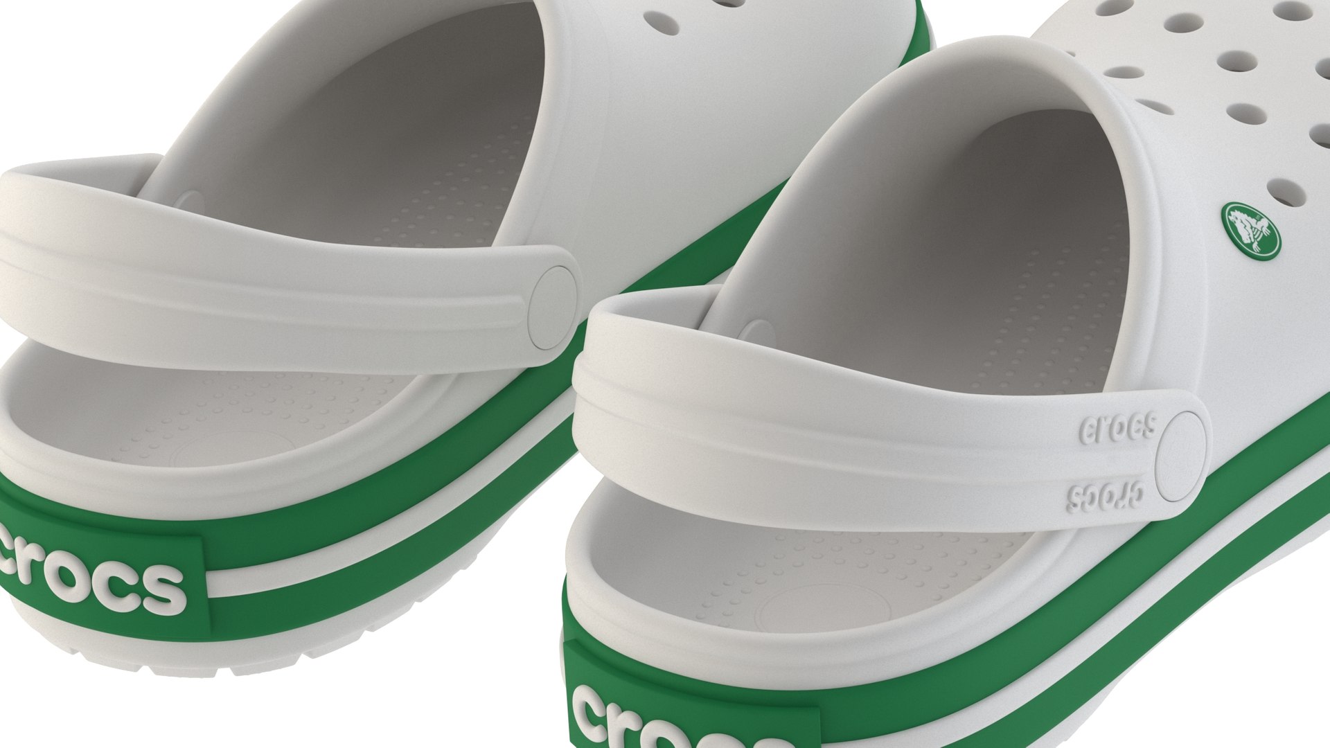 3D Model Crocs Crocband Green Ivy - TurboSquid 2416302