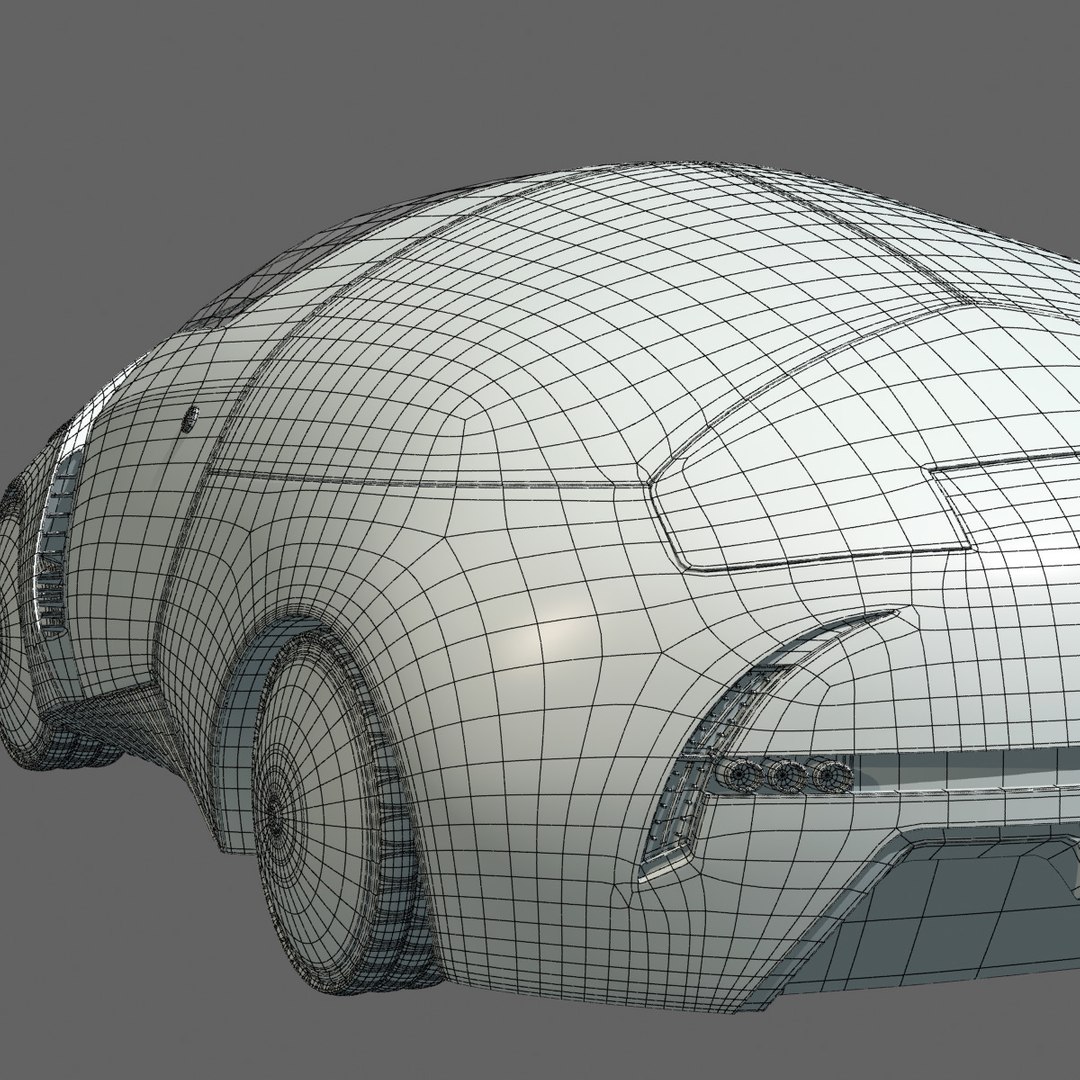 3d Model Of Future Sport Car