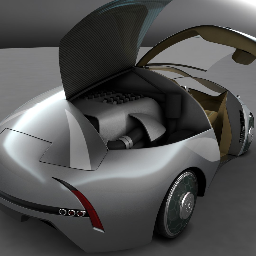 3d Model Of Future Sport Car