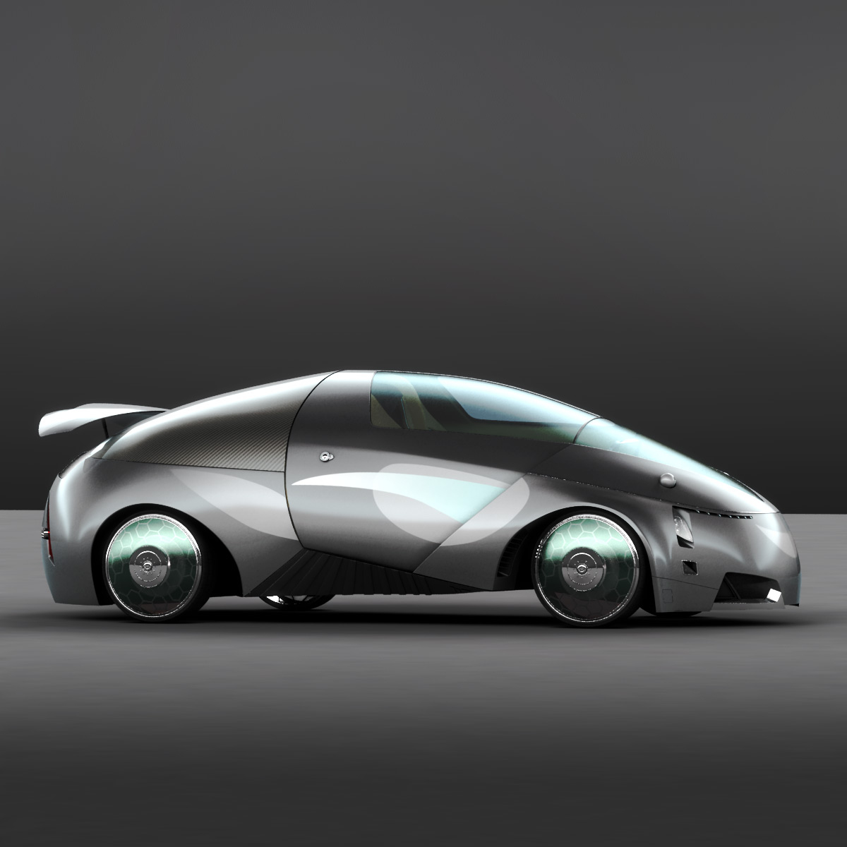 3d model of future sport car