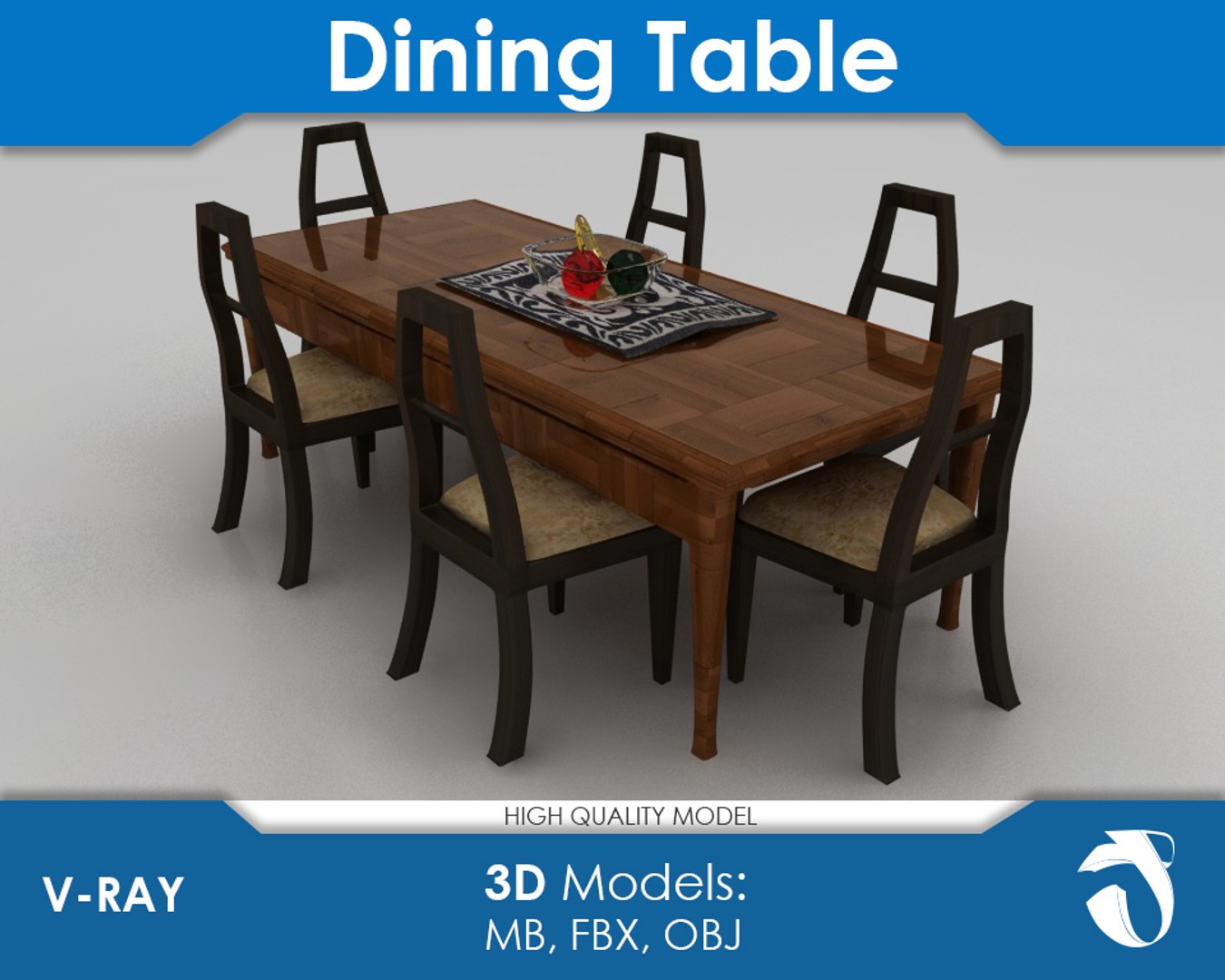 Dining Table 3d Model