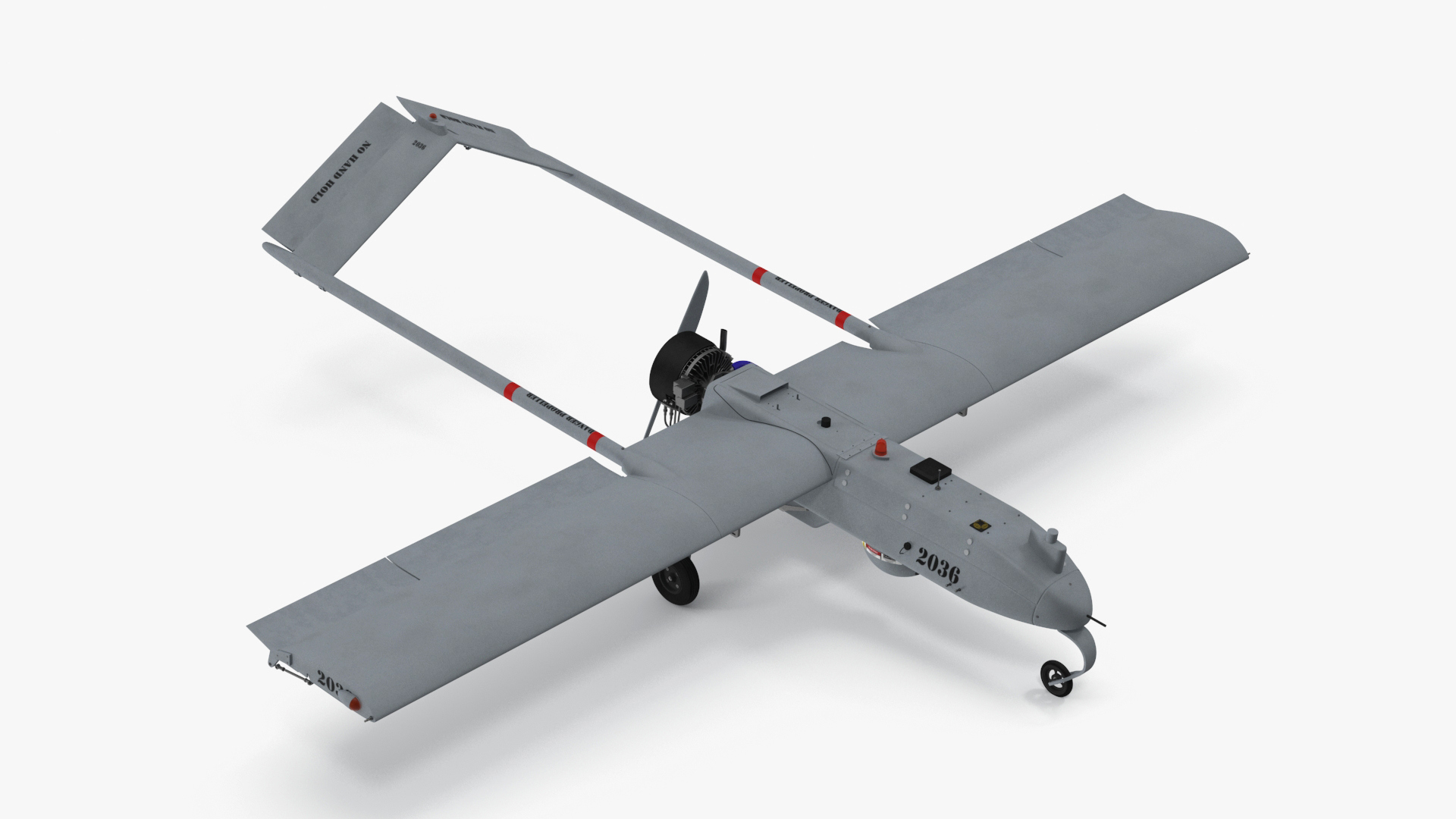 Unmanned Aerial Vehicle UAV Drone AAI RQ 7 Shadow Rigged For Maya 3D ...