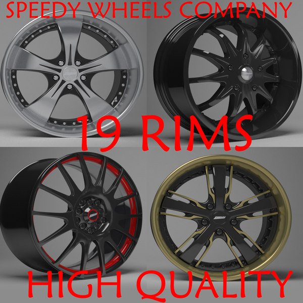 3D speedy wheels rim lite model - TurboSquid 1341903