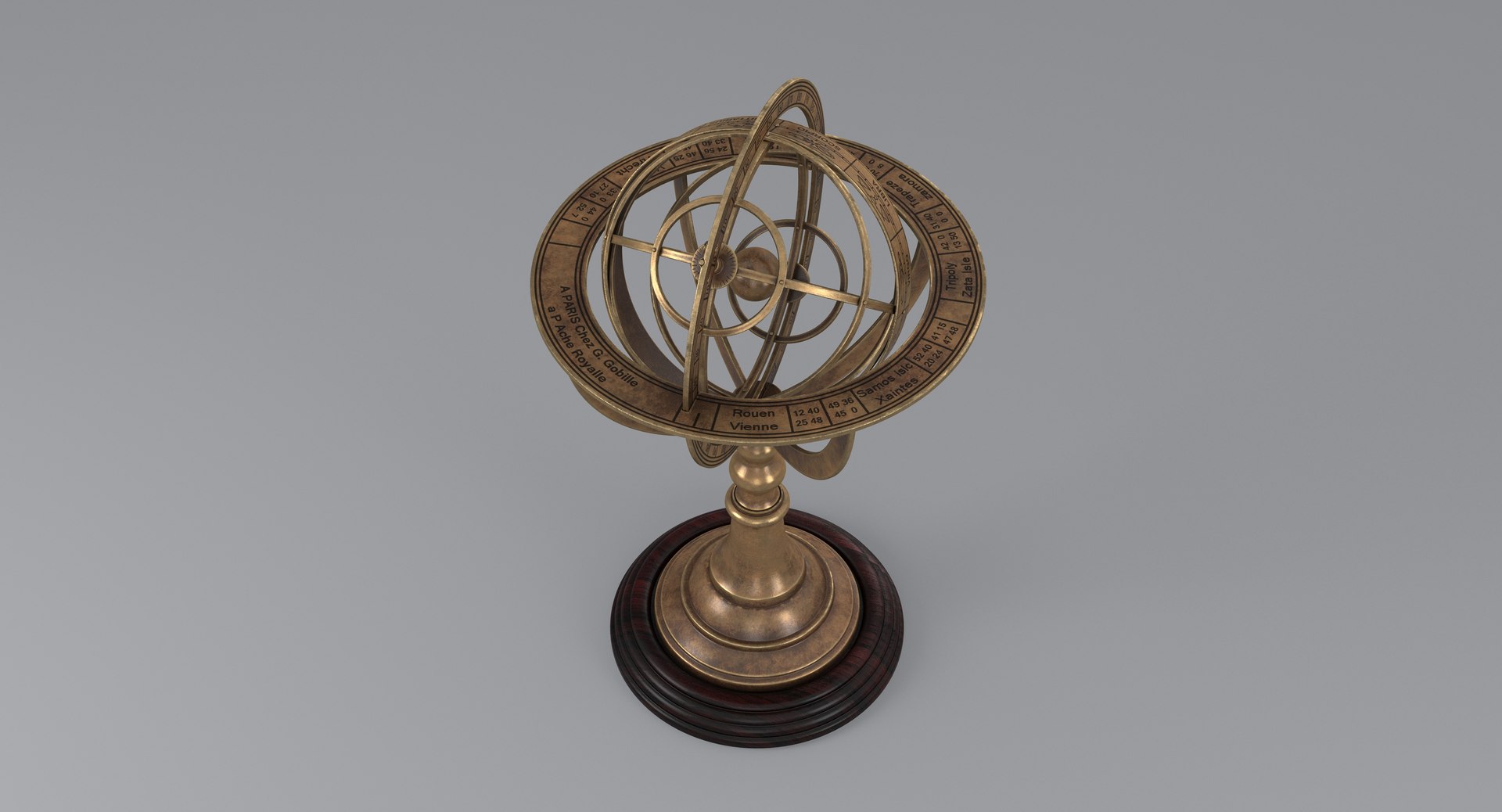 Armillary Sphere Model - TurboSquid 1349115
