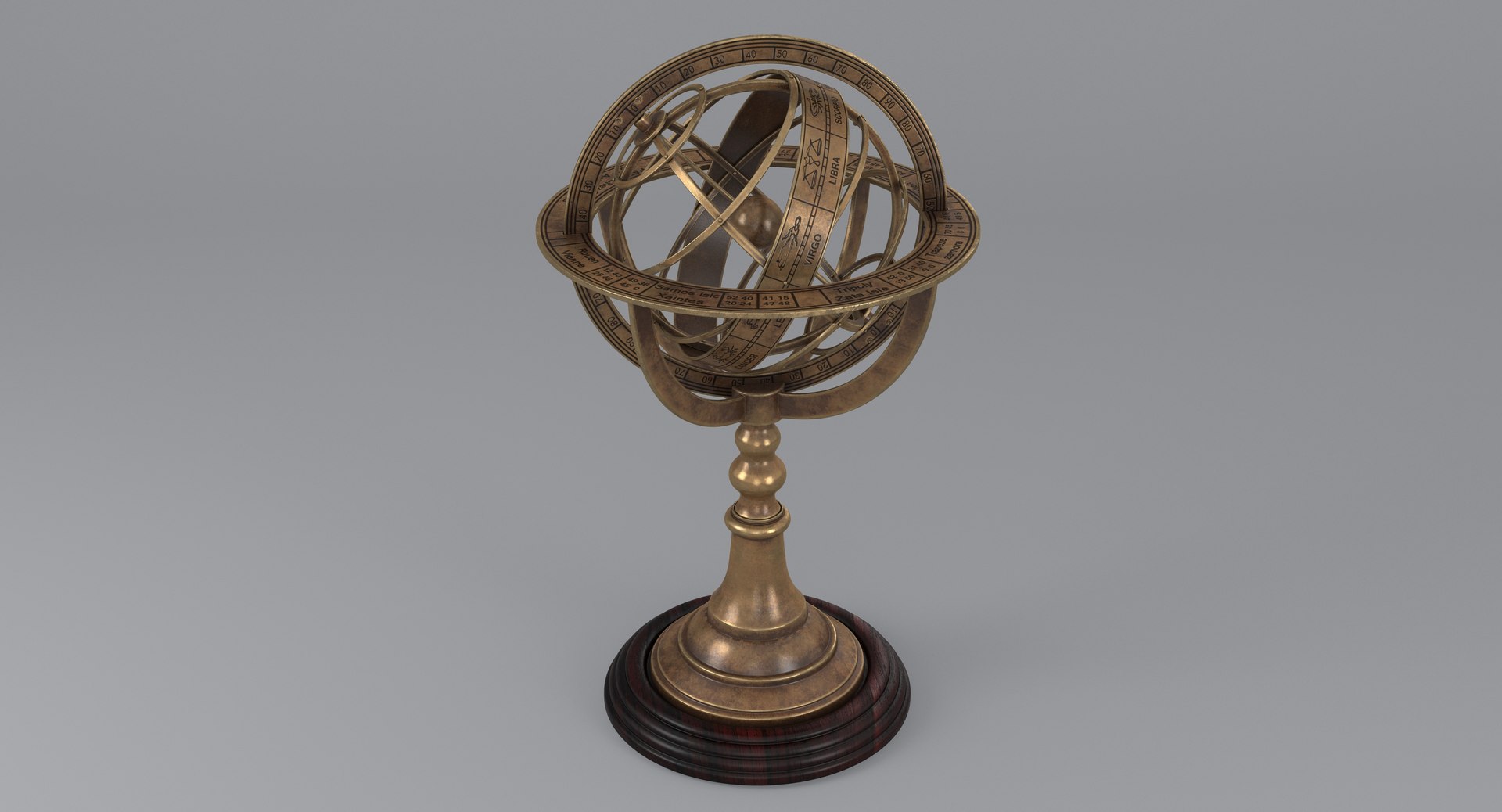 Armillary sphere model - TurboSquid 1349115