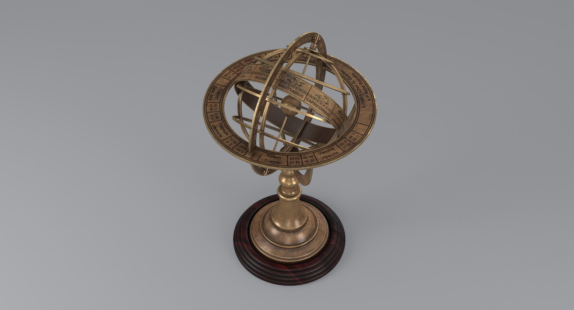 Armillary Sphere Model - TurboSquid 1349115