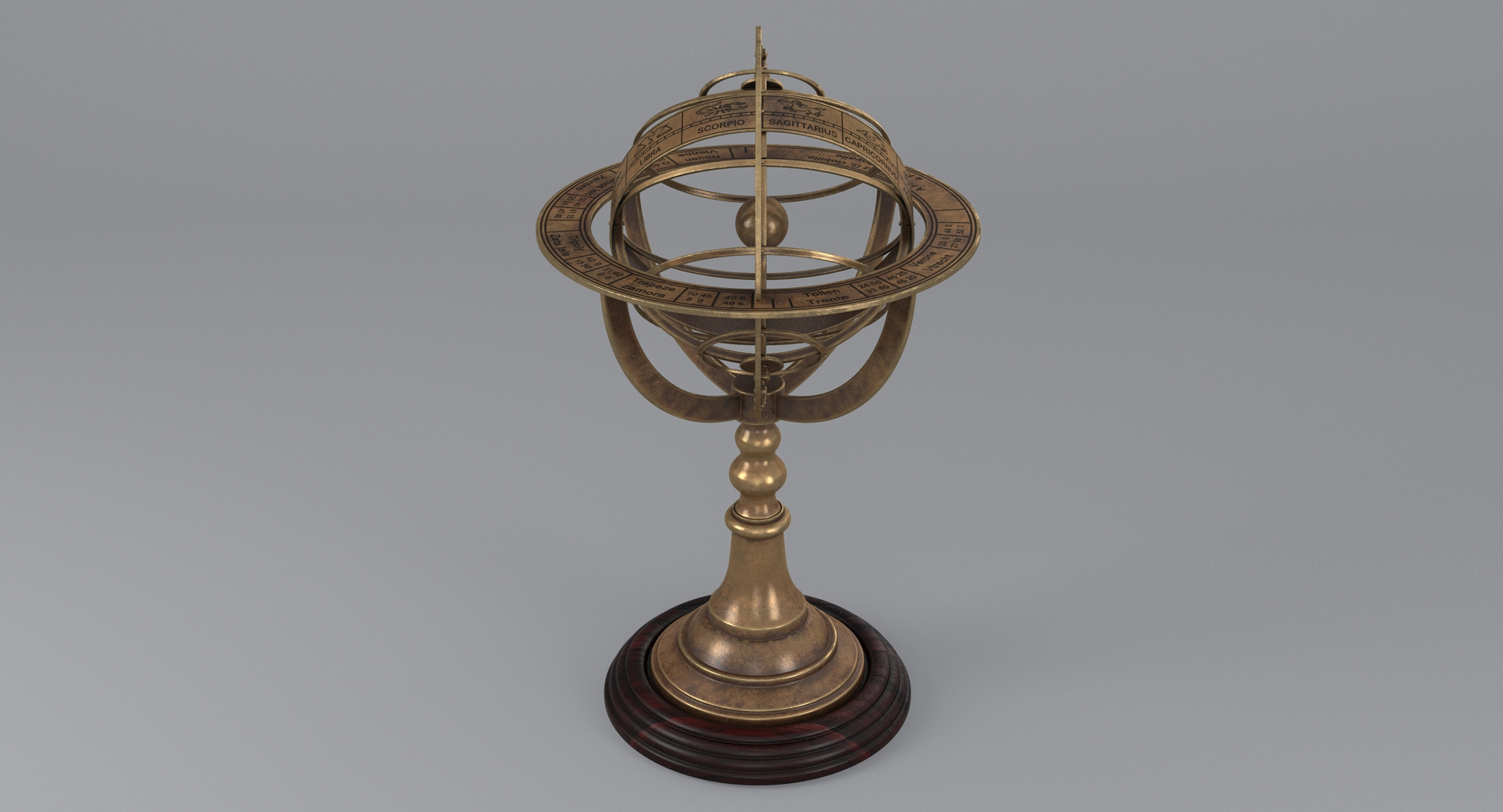 Armillary Sphere Model - TurboSquid 1349115