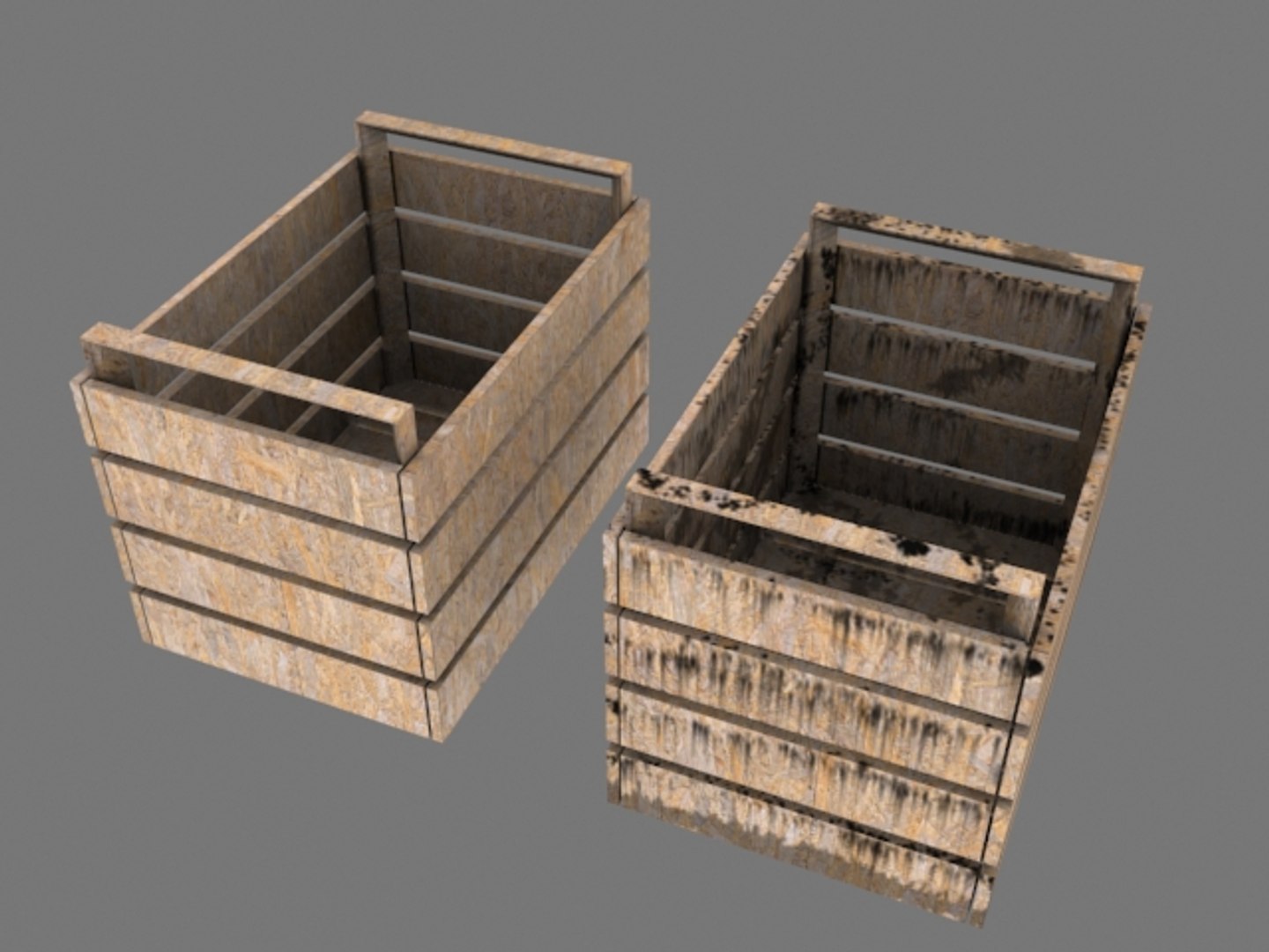 free boxes open 3d model