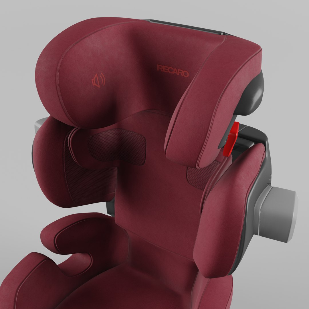 Recaro Mako Elite Children Car Seat Select Garnet Red 3D Model ...