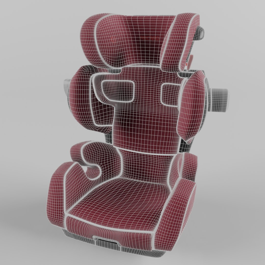 Recaro Mako Elite Children Car Seat Select Garnet Red 3D Model ...