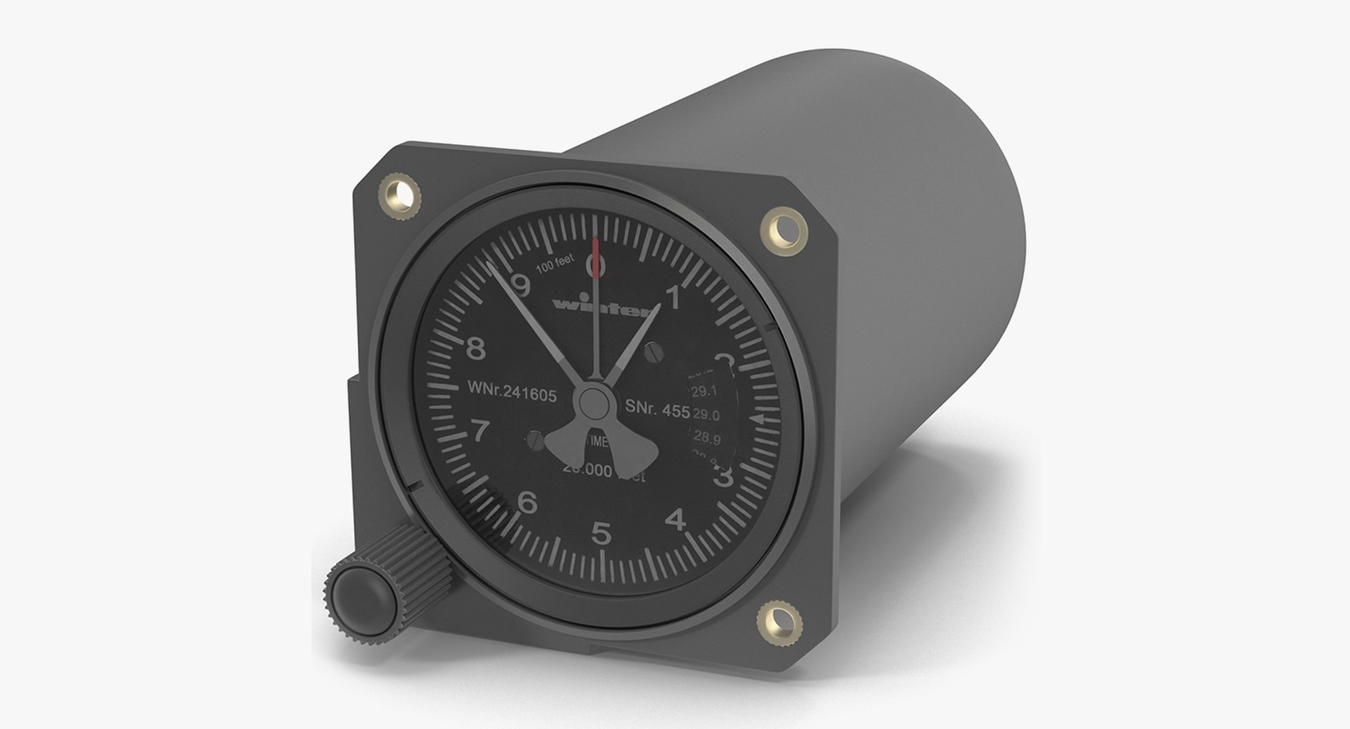 Altimeters Aviation Analog Model - TurboSquid 1672595
