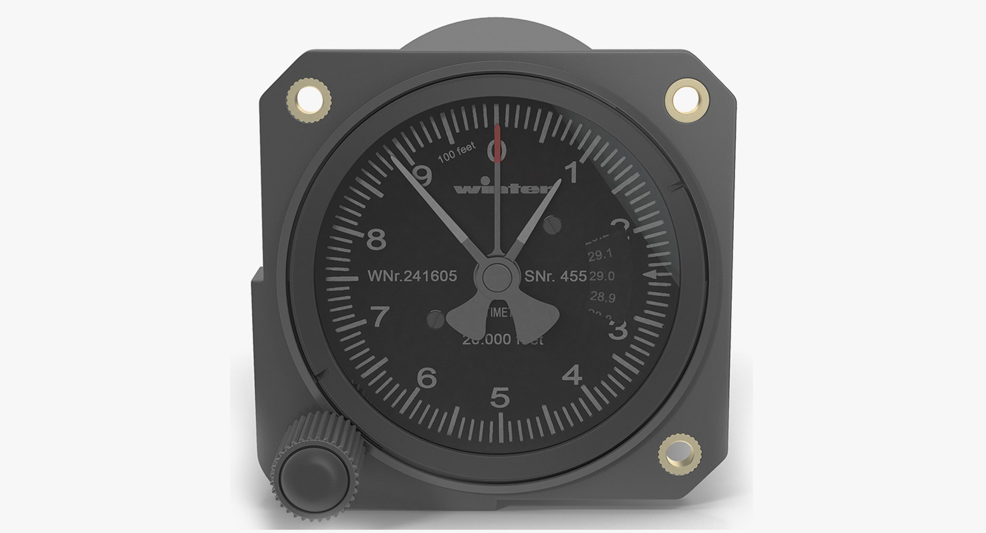 Altimeters Aviation Analog Model - TurboSquid 1672595