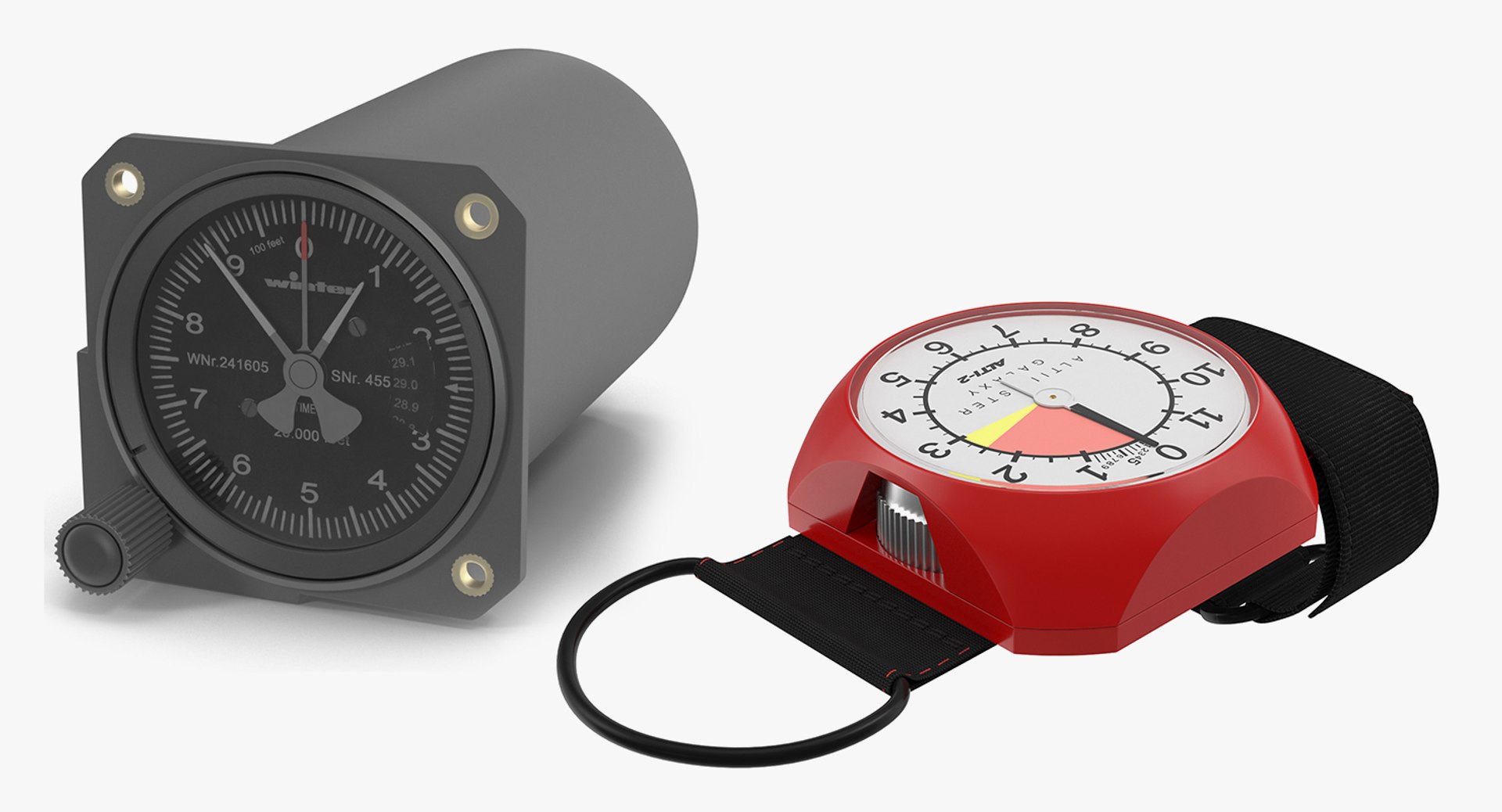 Altimeters Aviation Analog Model - TurboSquid 1672595